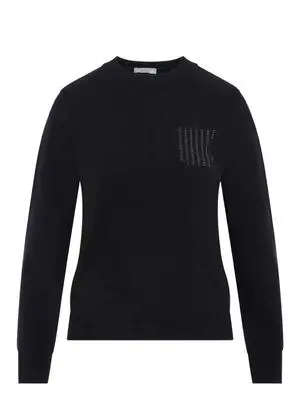 Peserico Embellished Wool Sweater - Blue