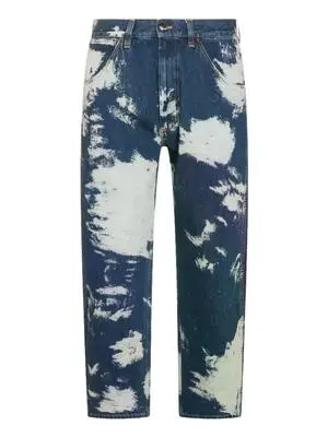 VIVIENNE WESTWOOD Bleach-effect Straight-leg Jeans - Blue