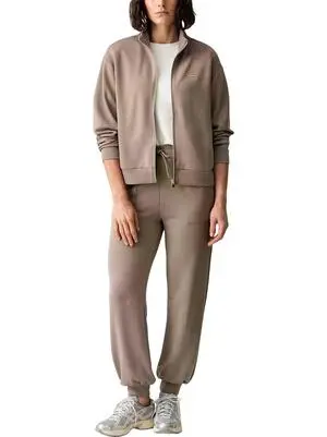 EA7 Drawstring Elasticated Track Pants - Neutrals