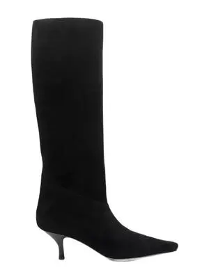 Paris Texas Rose Pointed-toe Boots - Black