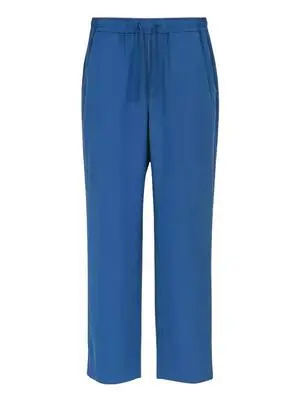 Isaia Drawstring Waist Trousers - Blue