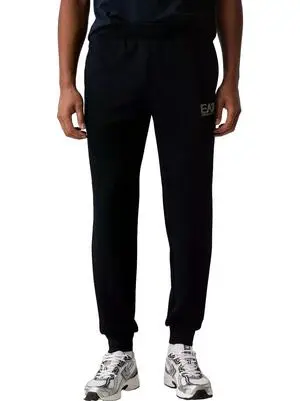 EA7 Logo-patch Track Pants - Black