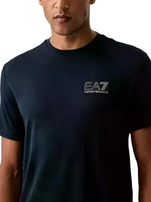 EA7 Logo-detail T-shirt - Blue