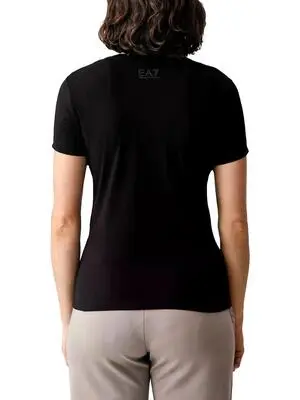 EA7 Rhinestone Embellished T-shirt - Black
