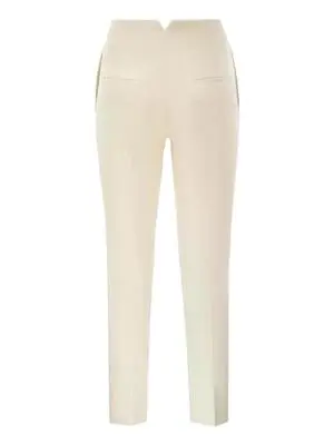 Peserico Stitched-crease Slim-leg Trousers - Neutrals