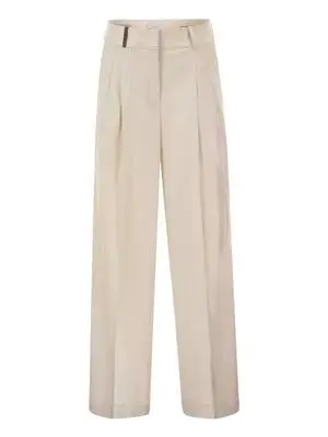 Peserico Pleated Trousers - Neutrals