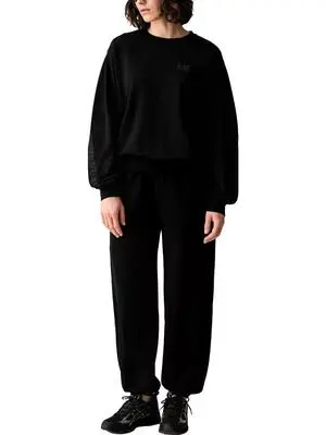 EA7 Logo Print Tracksuit - Black