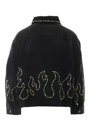 Amiri Stud-embellished Denim Jacket - Black