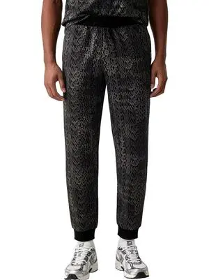 EA7 Logo-print Track Pants - Black