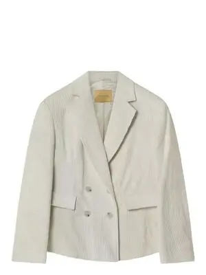 Momoni Double-breasted Corduroy Blazer - Neutrals