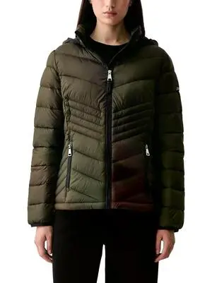 Dkny Hooded Quilted Jacket - Green