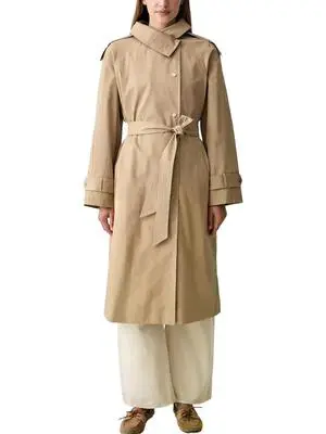 Dkny Belted Trench Coat - Neutrals