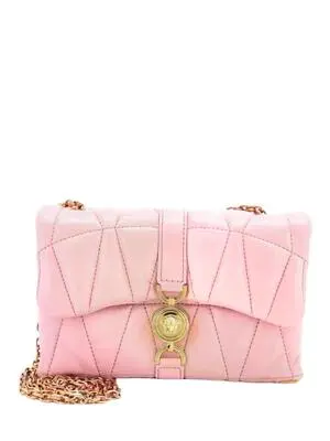 Versace Quilted Leather Mini Crossbody Bag - Pink