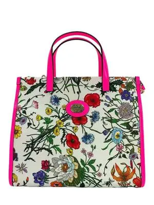 Gucci Flora Tote Bag - White