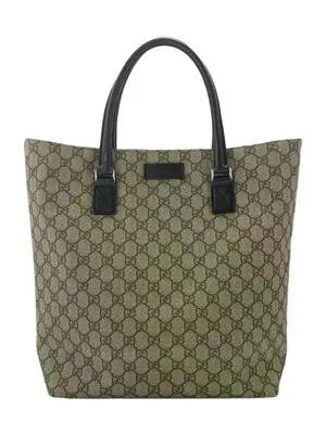 Gucci Gg Supreme Tote Bag - Brown