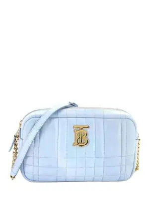 Burberry Lola Quilted Leather Small Camera Bag - Blue