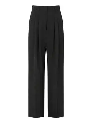 Alberta Ferretti Pleated Tailored Trousers - Black
