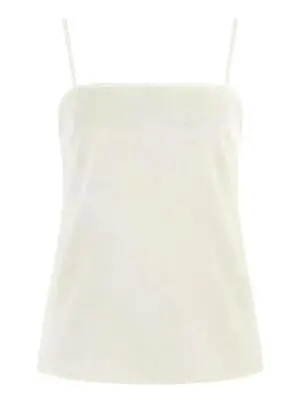 Alberta Ferretti Spaghetti Strap Blouse - White