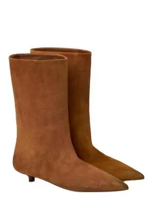 Marsèll Spino Pointed-toe Suede Ankle Boots - Brown