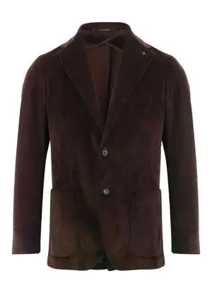 Tagliatore Corduroy Single-breasted Blazer - Brown