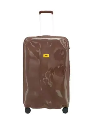 CRASH BAGGAGE Large Icon Dented-effect Suitcase - Brown