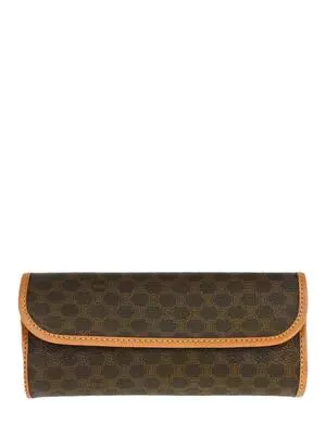 Celine Macadam Cosmetic Clutch Bag - Brown