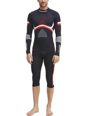 X-BIONIC Logo-waistband Panelled Ski Pants - Blue