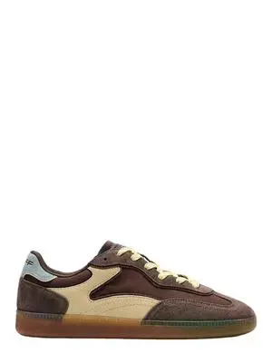 HOFF Park Suede-panneled Lace-up Sneakers - Brown
