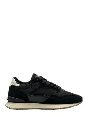 HOFF Hoff City Panelled Leather-Trim Sneakers Black