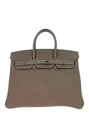 Hermès Hermès Birkin 25 Togo Leather Handbag Neutrals