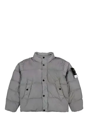 Stone Island Garment Dyed Crinkle Reps Ny Down Jacket - Grey