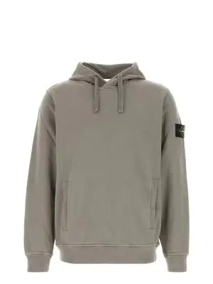 Stone Island Cotton Hoodie - Grey