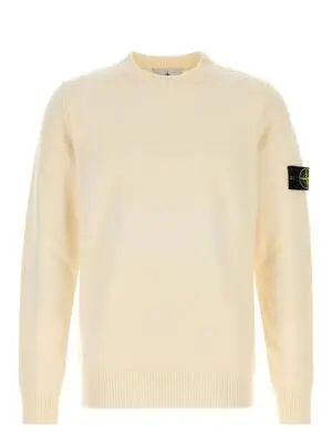 Stone Island Wool Blend Sweater - White