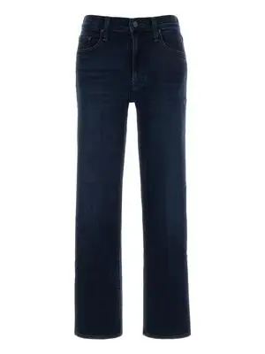 MOTHER The Mid Rise Rumbler Stretch Denim Jeans - Blue