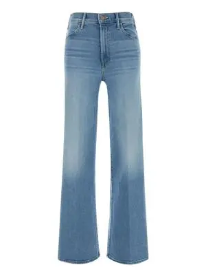 MOTHER The Hustler Roller Sneak Jeans - Blue
