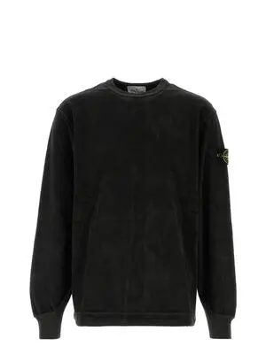 Stone Island Charcoal Corduroy Sweatshirt - Grey