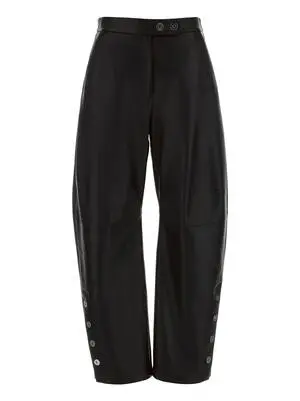 Sportmax Leather Cinepresa Pants - Black