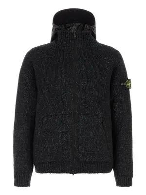 Stone Island Reversible Cotton Blend Jacket - Black