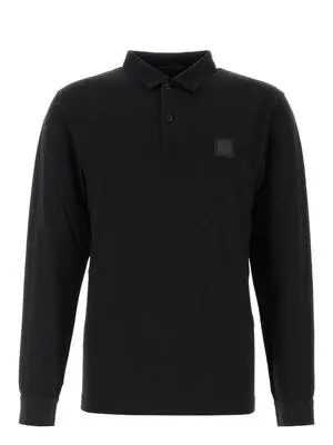 Stone Island Cotton Polo Shirt - Black