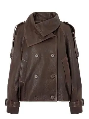 Acne Studios Full-grain Leather Jacket - Brown