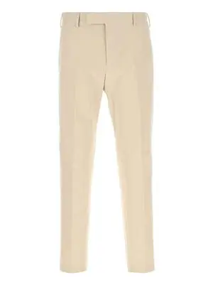 PT TORINO Stretch Cotton Tailored Trousers - Light Brown