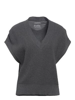 PUROTATTO Cashmere V-neck Sleeveless Sweater - Grey