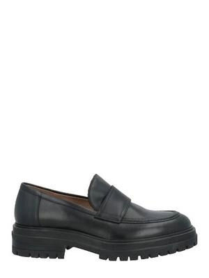 GIANVITO ROSSI Leather Loafers - Black
