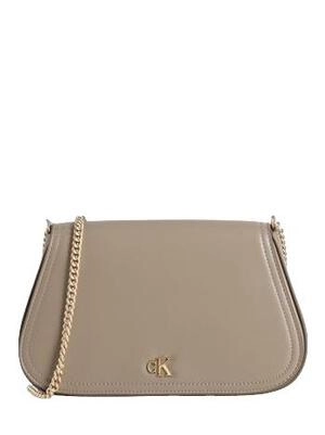 Calvin Klein Recycled Polyester And Polyurethane Crossbody Bag - Beige