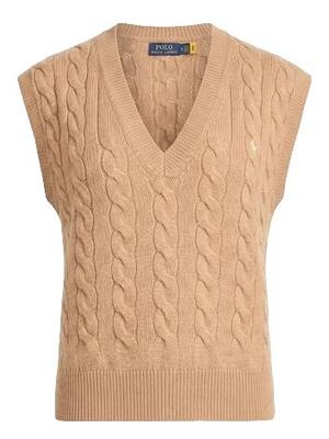 POLO RALPH LAUREN POLO RALPH LAUREN Cable-Knit Wool And Cashmere Sleeveless Sweater