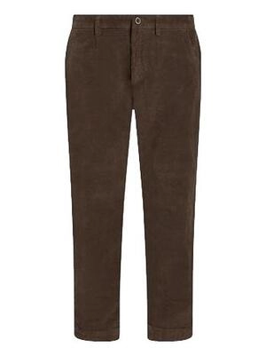 HAMAKI-HO Cotton Blend Corduroy Trousers - Brown