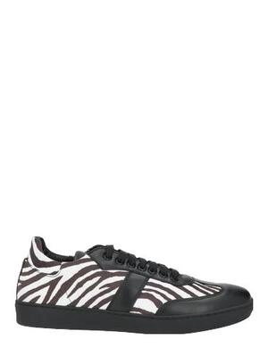 NILA & NILA Zebra Print Leather Low-top Sneakers - Black