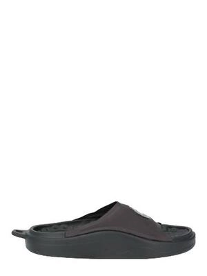 Adidas By Stella McCartney Rubber And Textile Fiber Pool Slides - Black