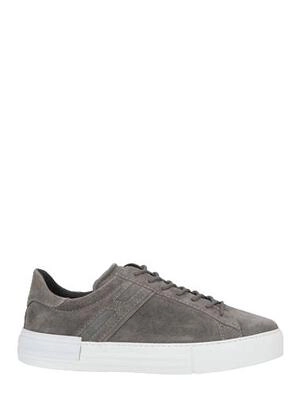 Hogan Suede Low-top Sneakers With Lace-up Closure - Grey