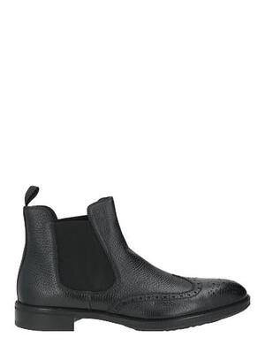 DOUCAL'S Pebbled Leather Chelsea Boots - Black